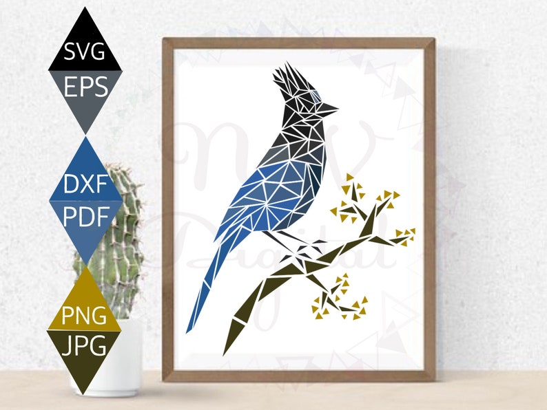 Steller's Jay Svg, Bird SVG, Stellar Jay Bird SVG, Blue Bird Svg ...