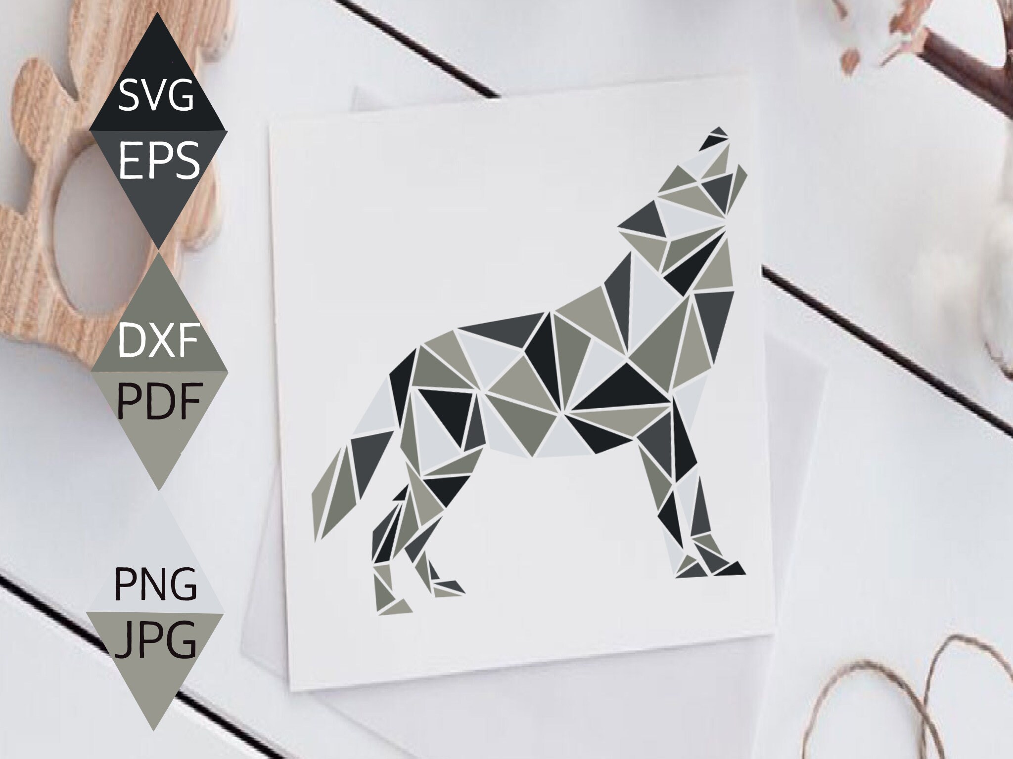 Wolf Svg Rustic Gray Wolf Svg Forest Howling Wolf Svg Wild - Etsy