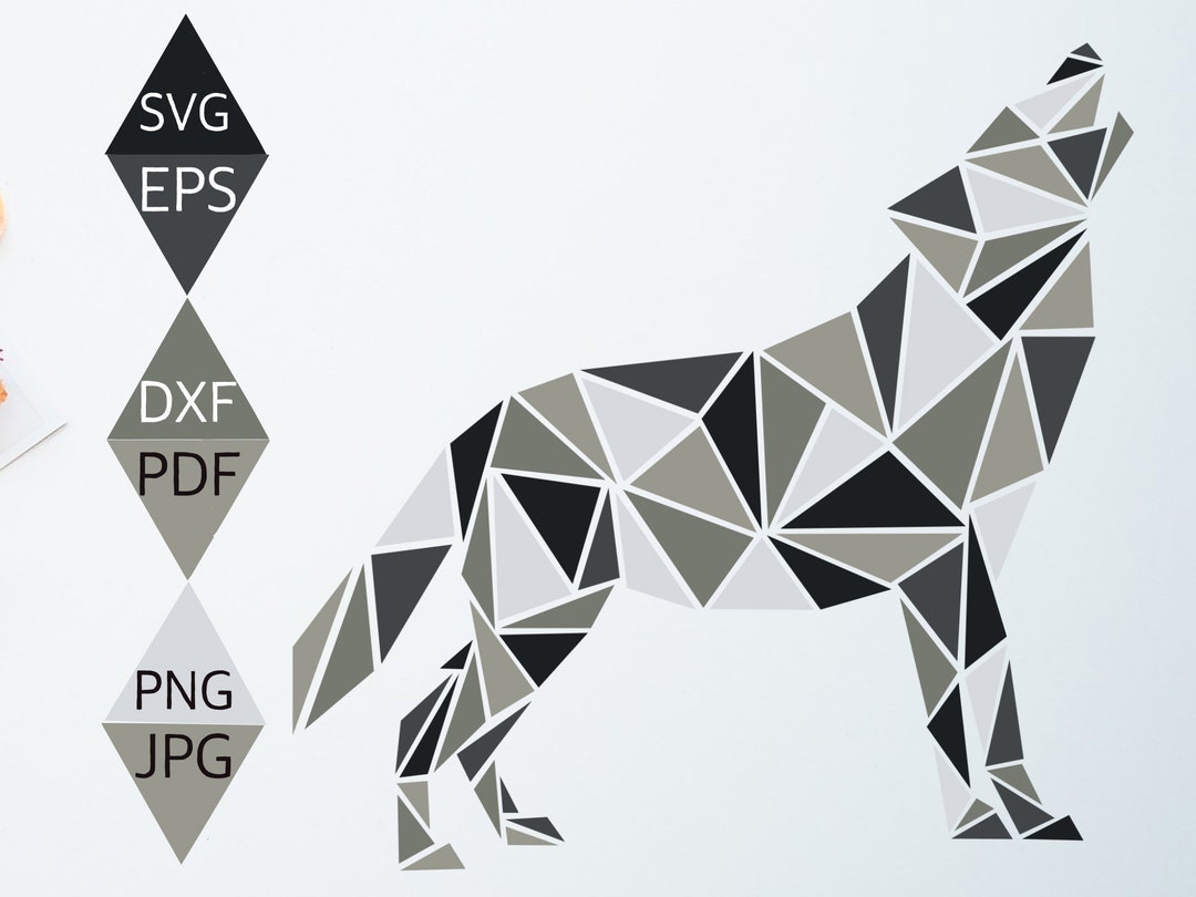 Wolf Svg Rustic Gray Wolf Svg Forest Howling Wolf Svg Wild - Etsy