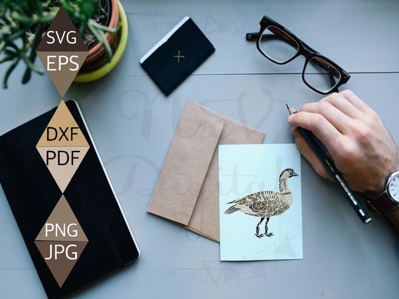 Hawaiian Nene Bird Svg, Goose Svg, Hawaiian State Bird Svg, Hawaii Nene ...