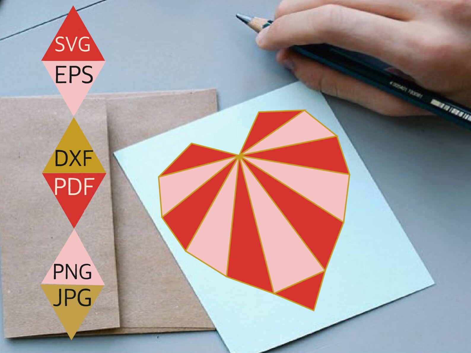 Art Deco Svg, Heart Svg, Valentines Day Svg, Deco Heart Svg, Love Svg ...