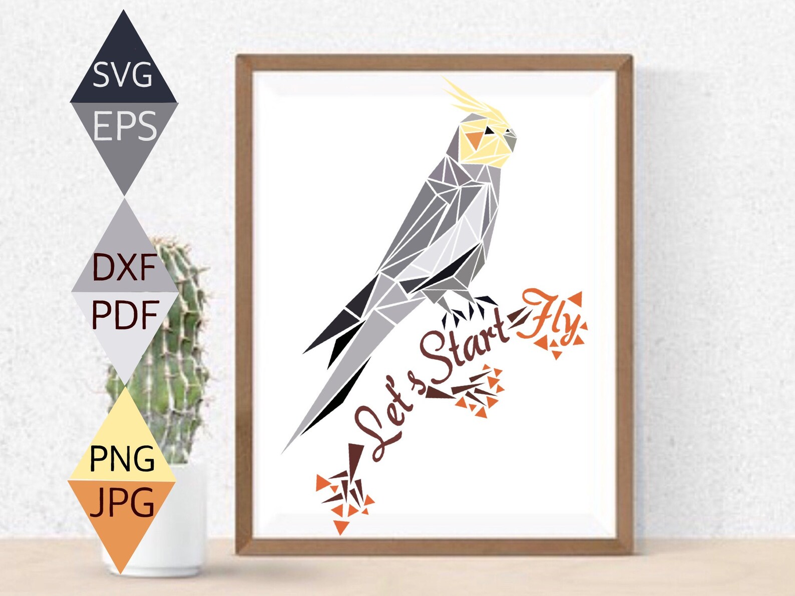 Cockatiel Bird Svg, Cockatoo Cut File, Pet Bird Svg, Bird Svg, Yellow ...