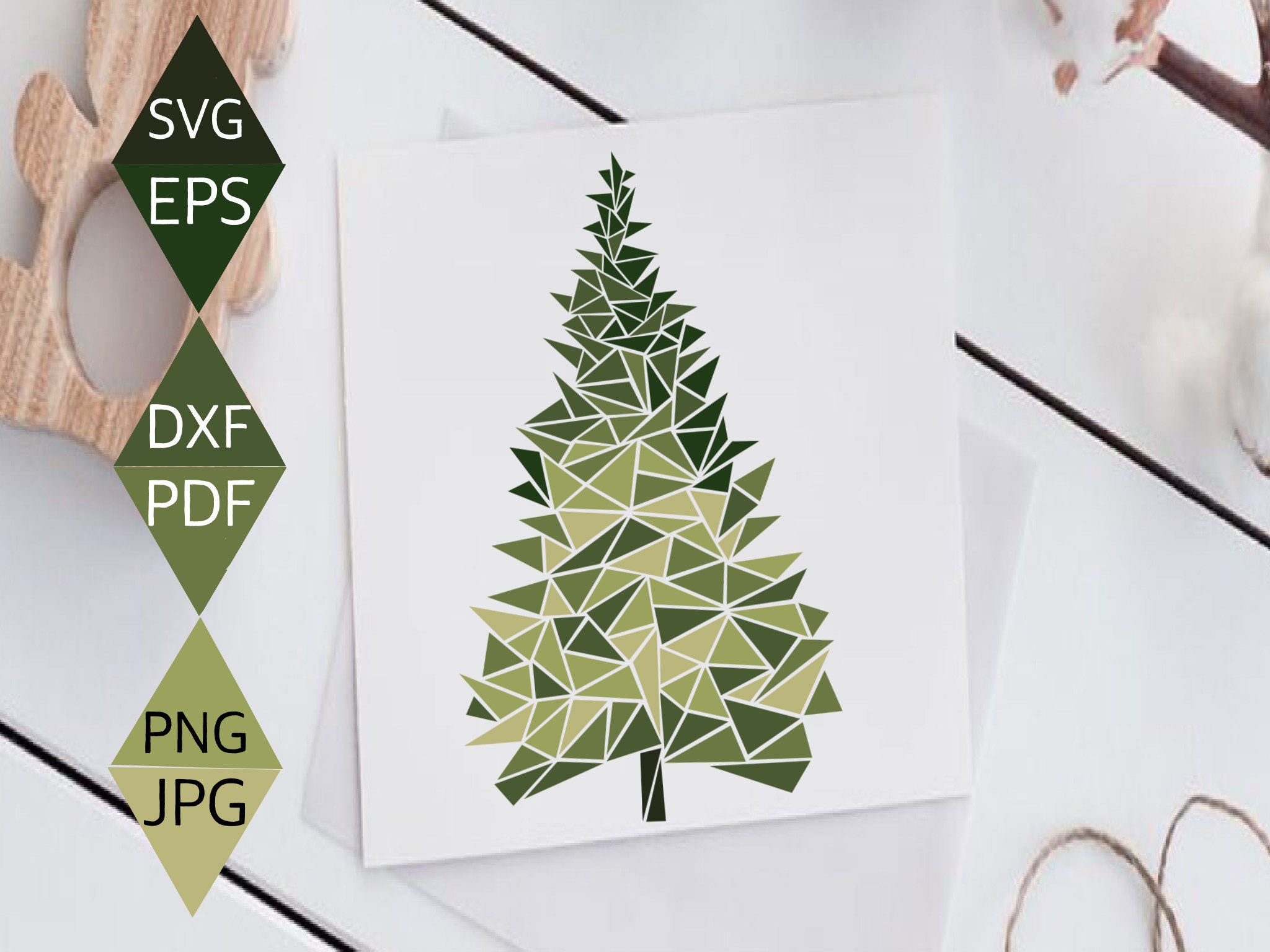 Farm Fresh Christmas Tree Svg, Rustic Christmas Tree Svg, Boho Svg ...