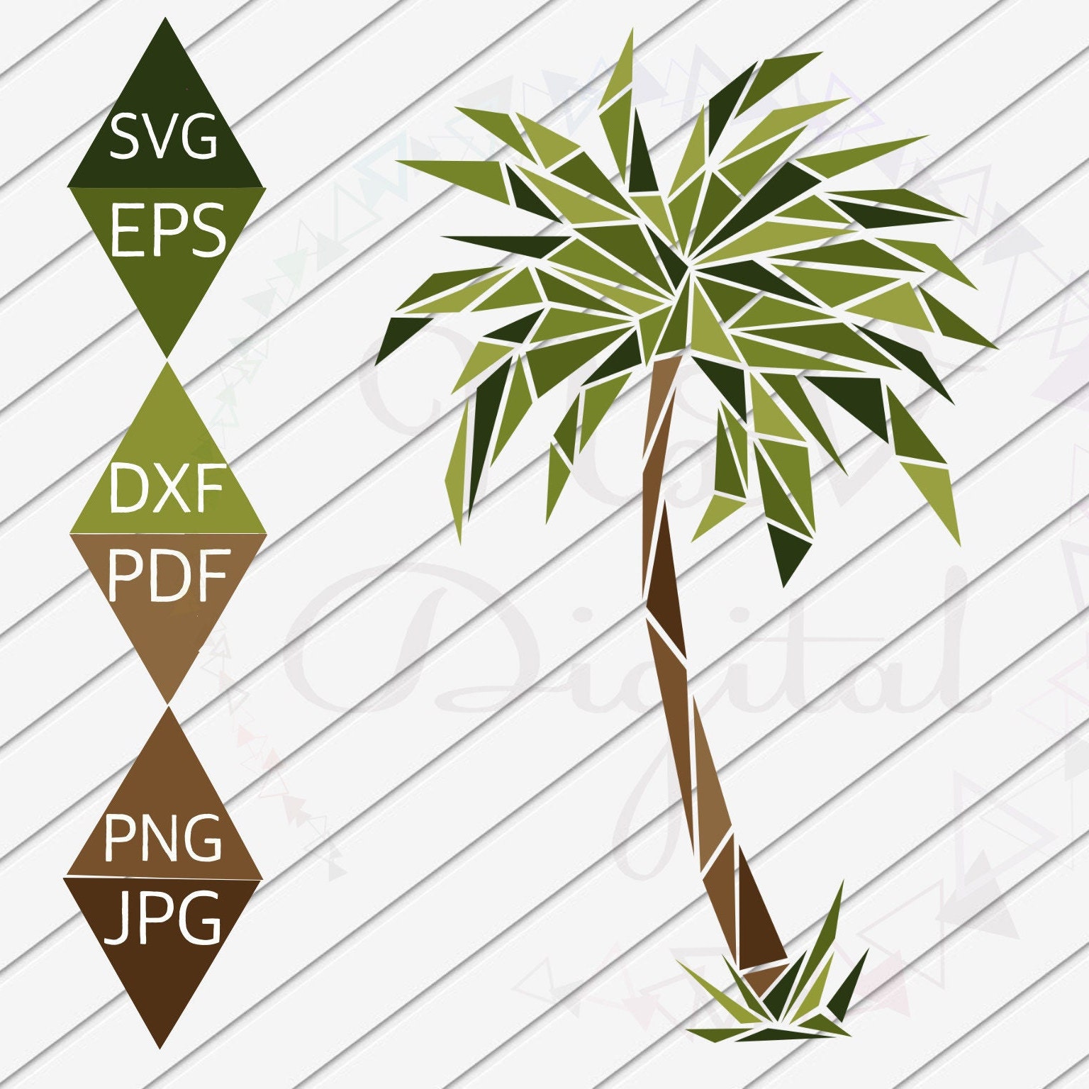 Palm Tree Svg Beach Palm Tree Svg Tropical Palm Svg Green - Etsy Ireland