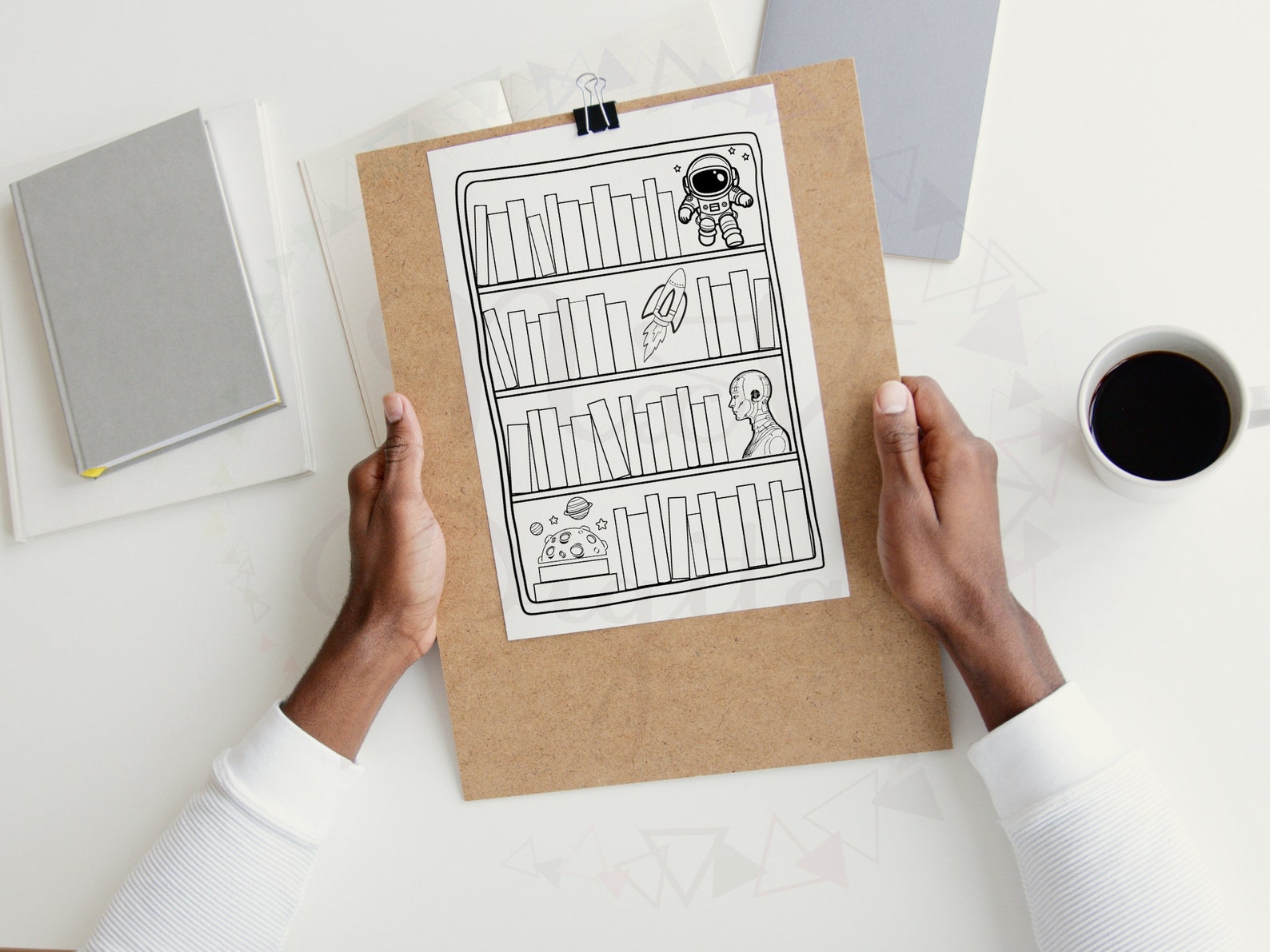 Science Fiction Printable Bookshelf Bookmarks, Reading Tracker ...