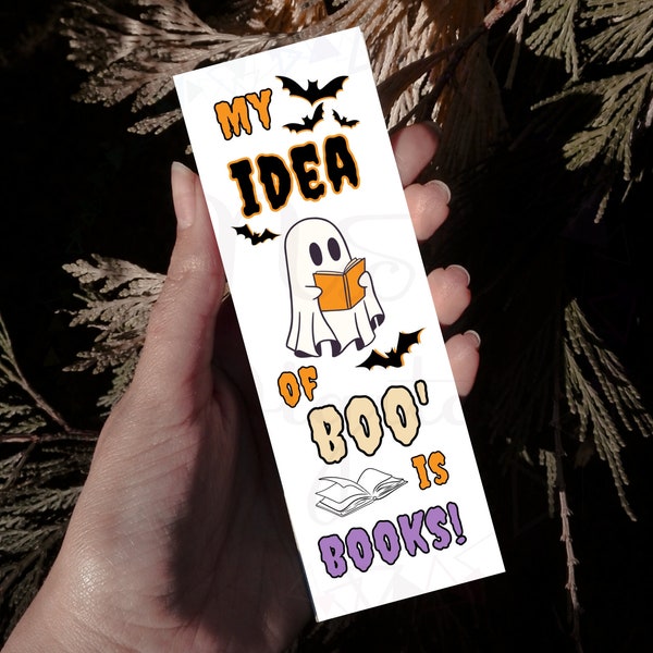 Horror Printable Bookshelf Bookmarks, Reading Tracker, Coloring ...