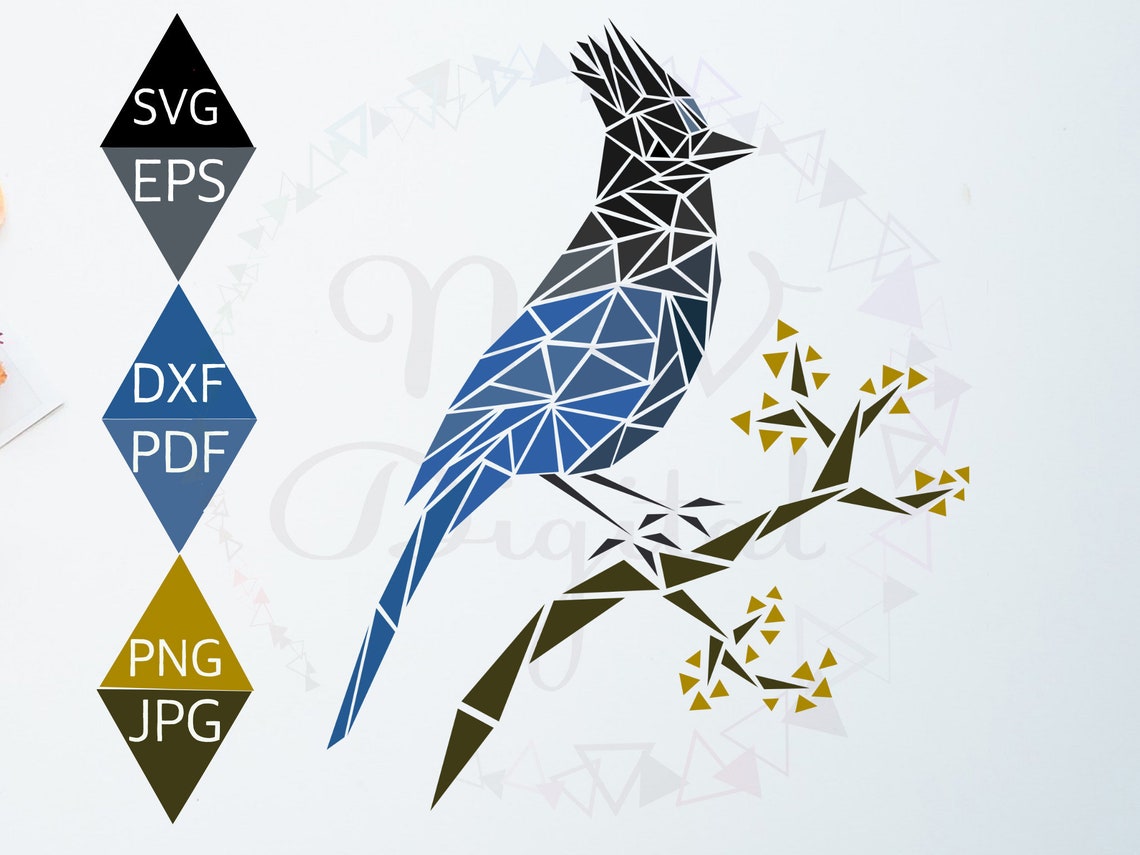 Steller's Jay Svg, Bird SVG, Stellar Jay Bird SVG, Blue Bird Svg ...