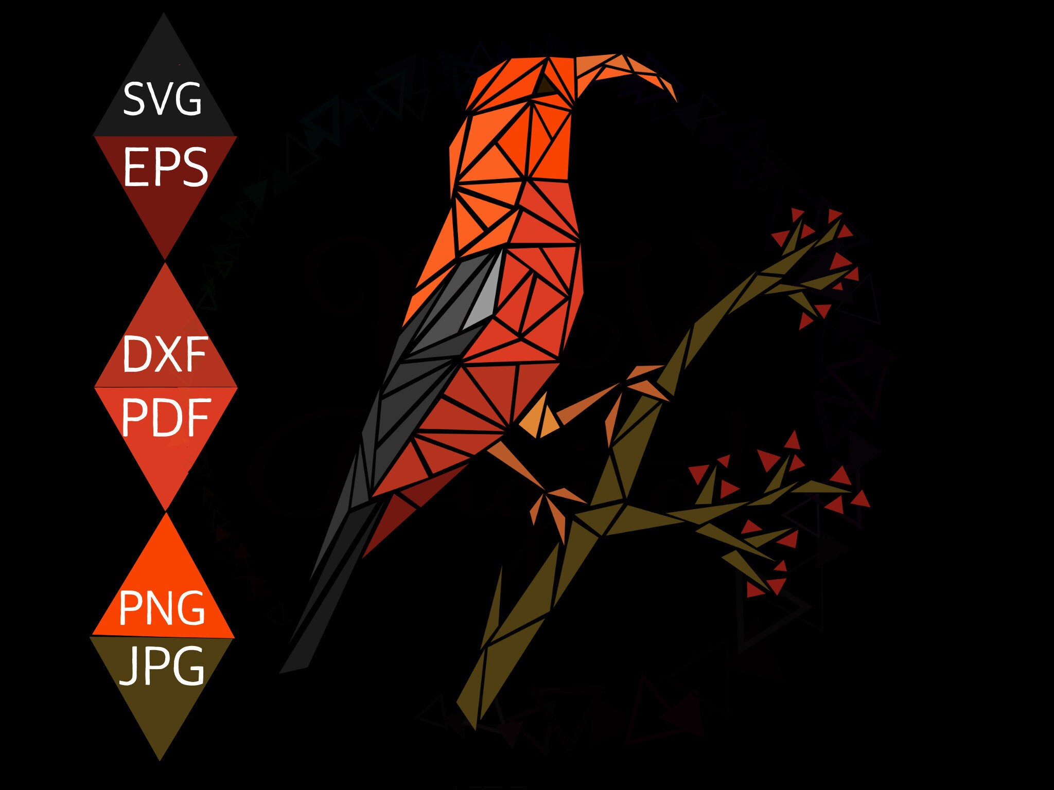 Hawaiian Honeycreeper Bird Svg, Bird Svg, Hawaiian Svg, Hawaii Oahu ...