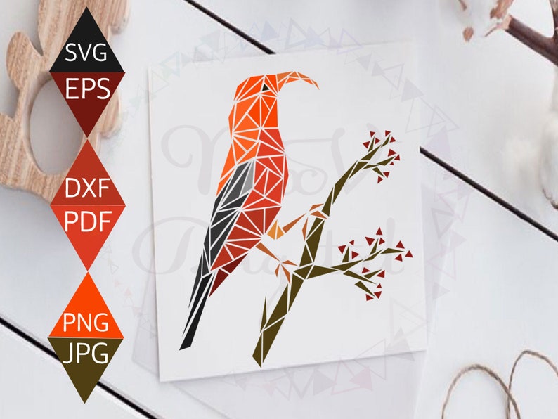 Hawaiian Honeycreeper Bird Svg, Bird Svg, Hawaiian Svg, Hawaii Oahu ...