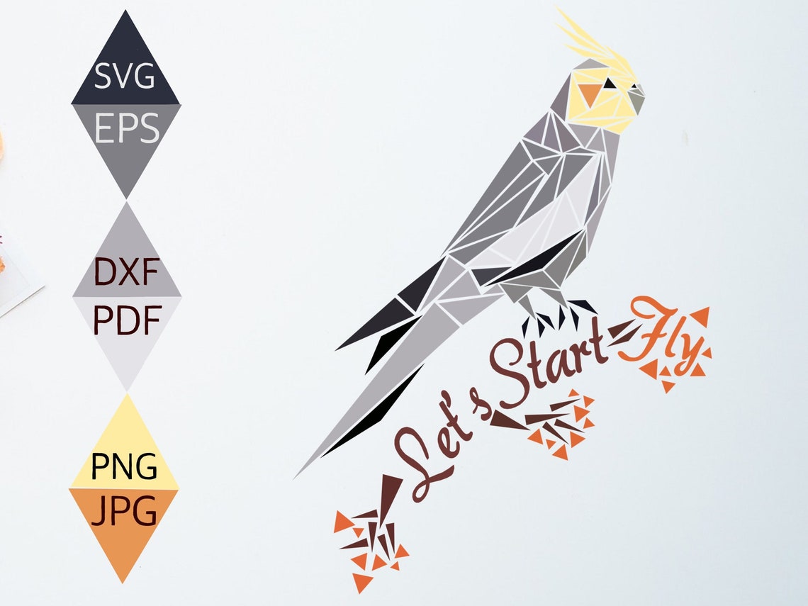 Cockatiel Bird Svg Cockatoo Cut File Pet Bird Svg Bird Svg | Etsy