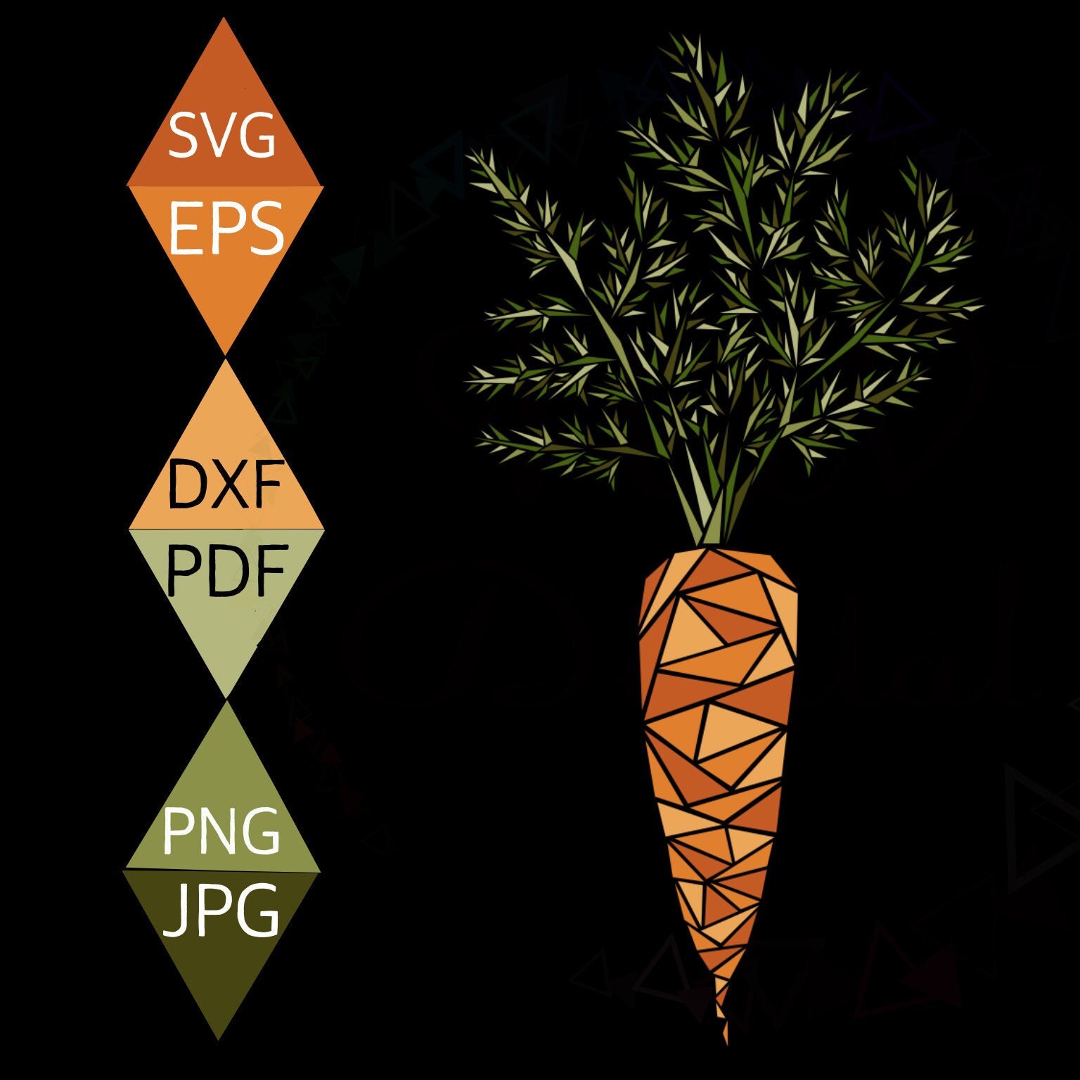 Carrot Svg, Easter Bunny Carrot Svg, Vegetable Svg, Orange Png, Bunny ...