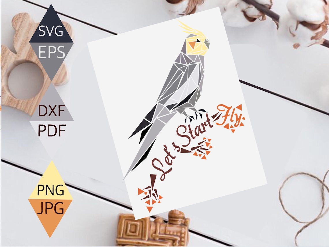 Cockatiel Bird Svg Cockatoo Cut File Pet Bird Svg Bird Svg | Etsy