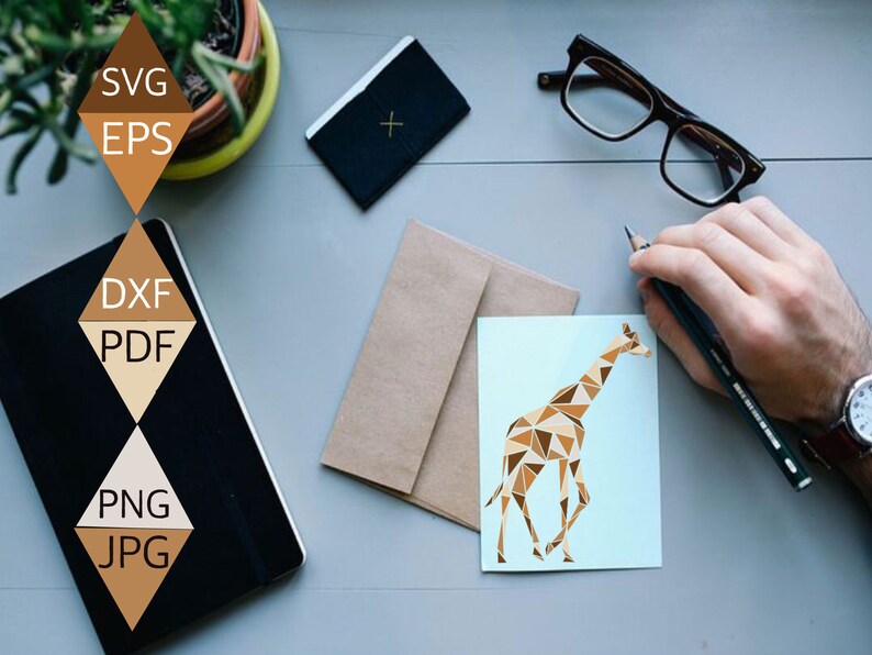 Jirafa svg, jirafa rústica svg, jirafa del bosque svg, animal salvaje ...