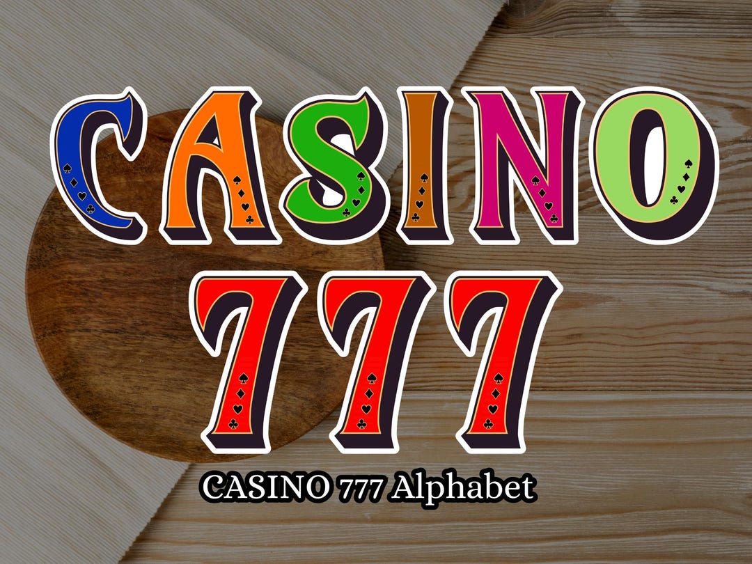 Set of 36 Vintage Casino 777 Alphabet Letter Png, Old Vintage Alphabet ...