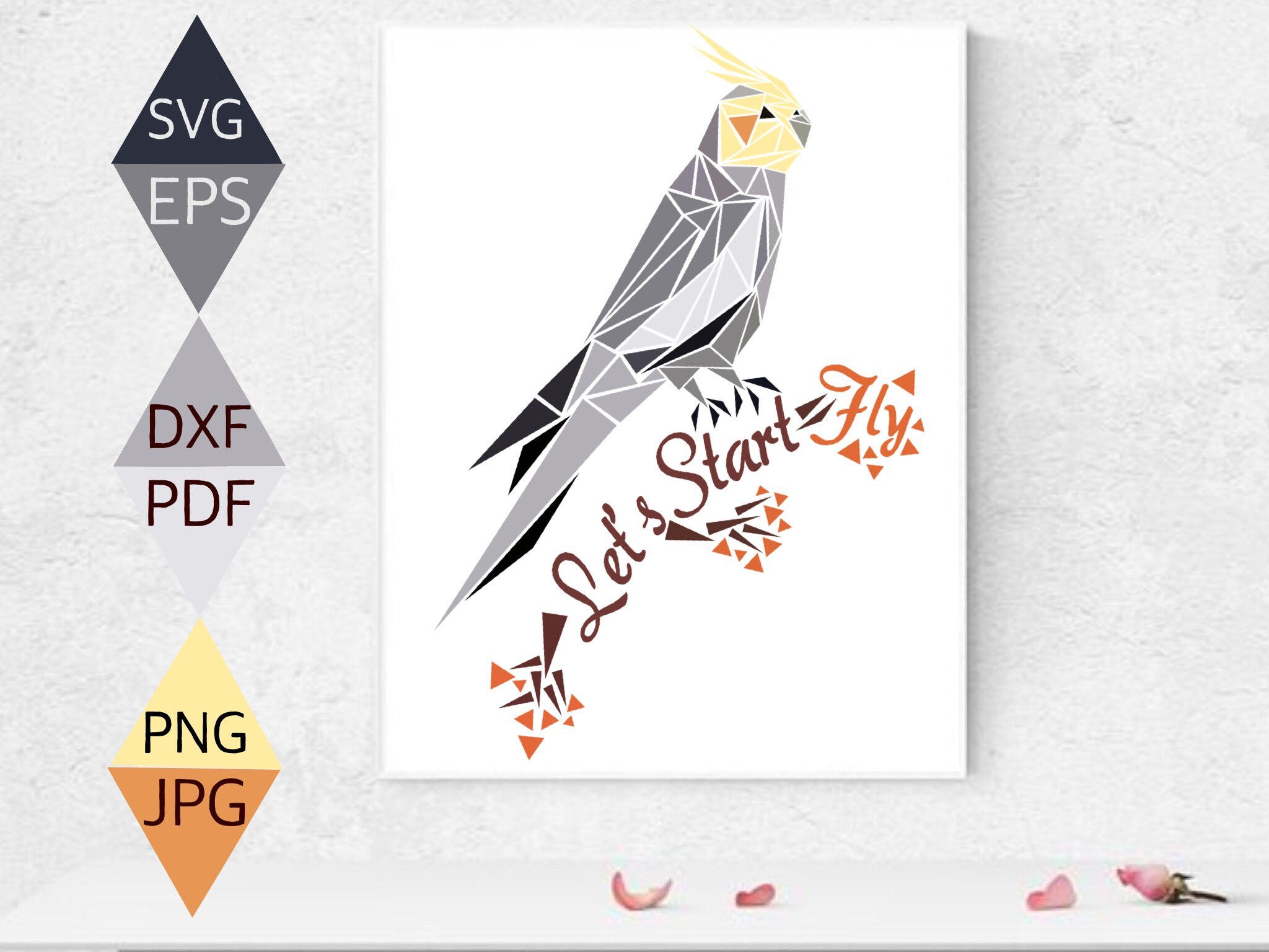 Cockatiel Bird Svg, Cockatoo Cut File, Pet Bird Svg, Bird Svg, Yellow ...