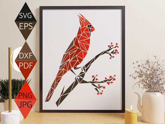 Cardinal Svgbird SVG Northern Cardinal SVG Cardinal Bird - Etsy