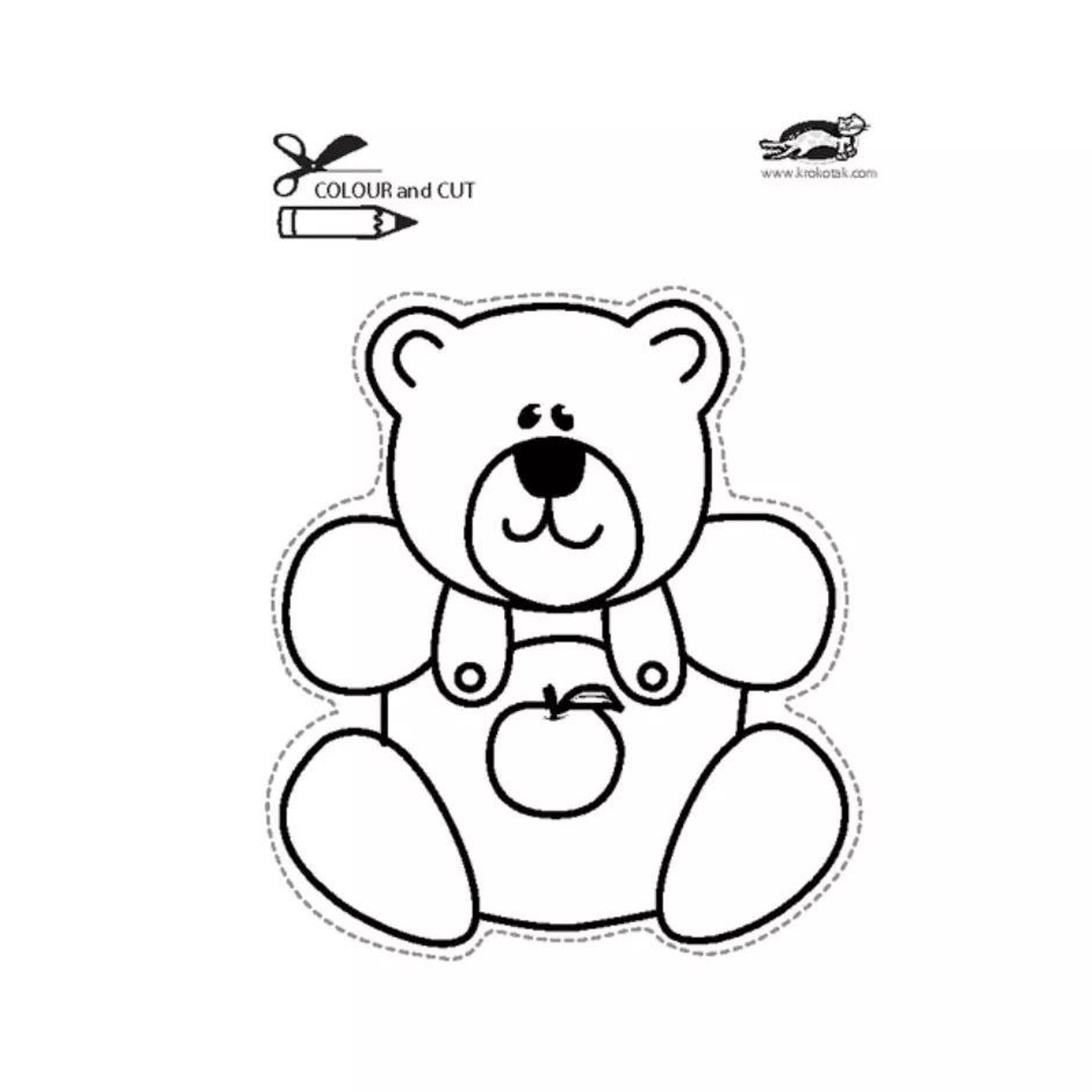 Pdf Printable Colour and Cut Activities Preschool Kindergarten Kids ...