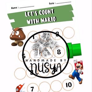 Super Mario Printable Worksheet Addition, Puzzle, Counting Worksheet ...