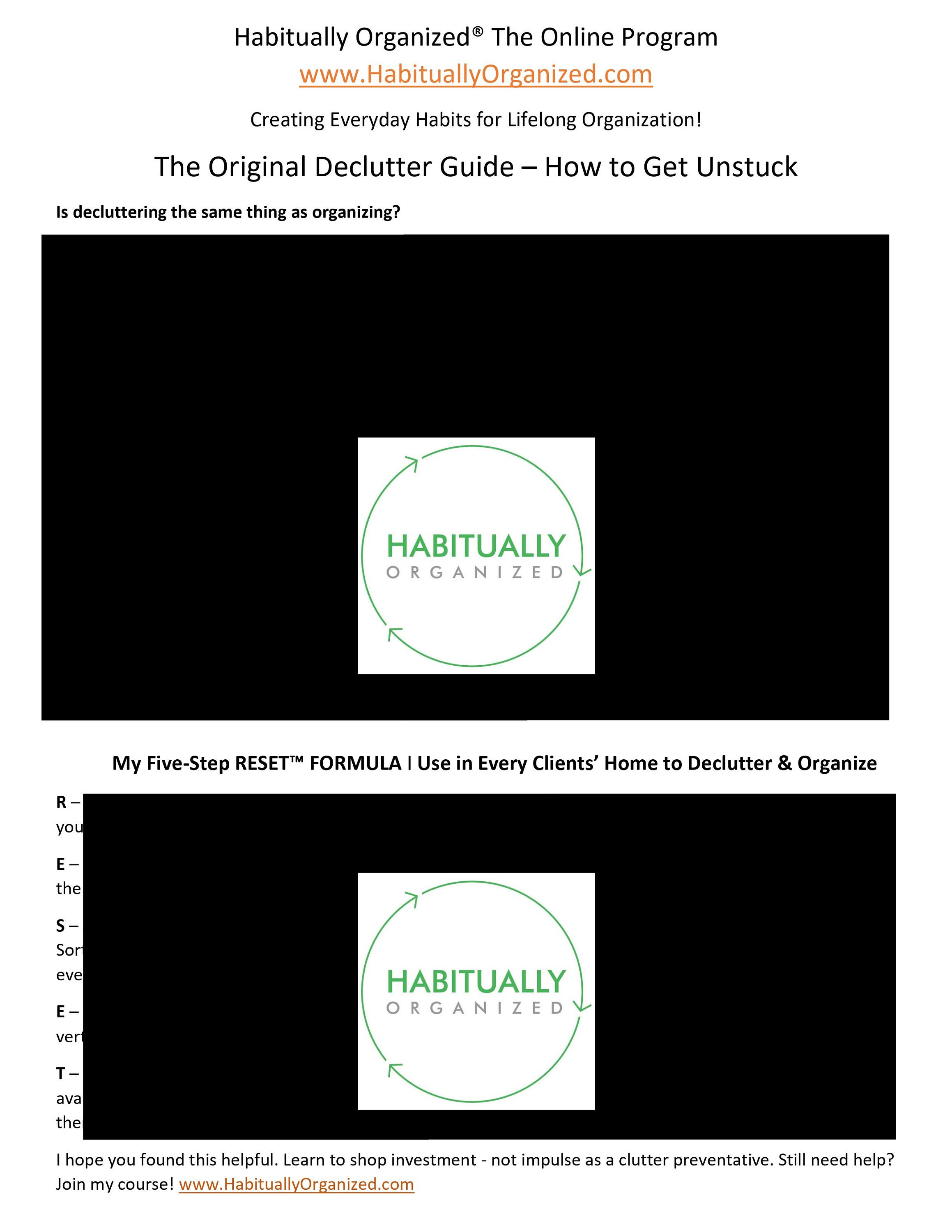 Declutter Flow Chart & Companion Guide - Etsy