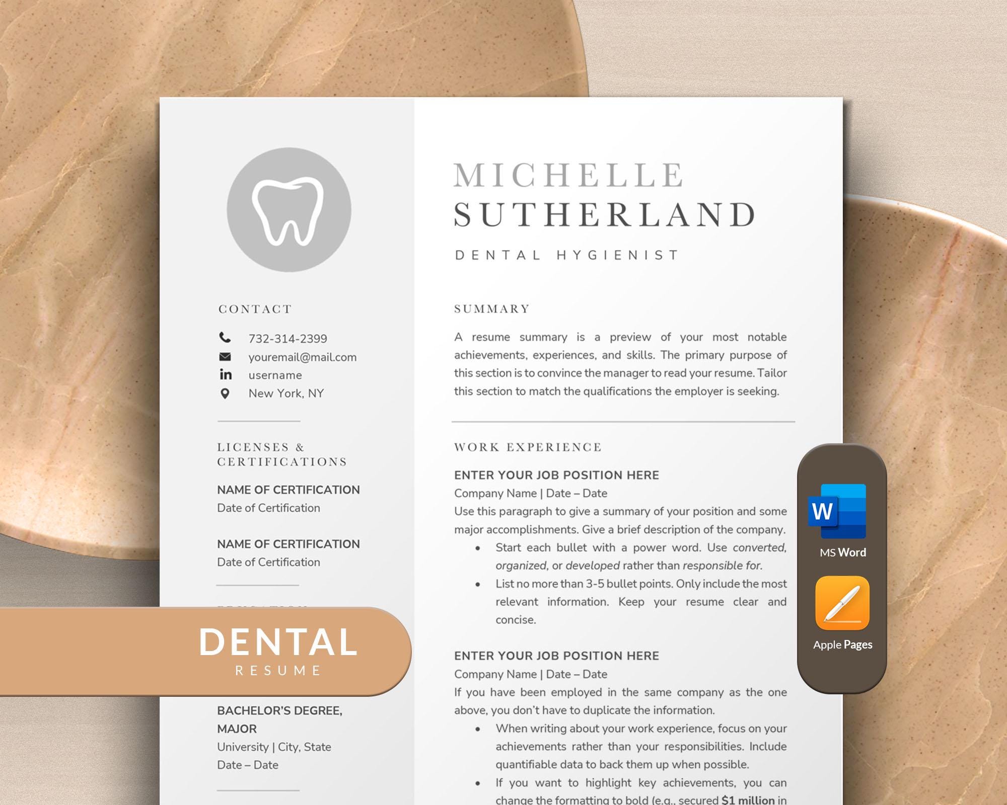 Modele Cv Dentaire Dental Hygienist Resume Examples & Samples For 2025
