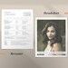 Actor Resume Template With Headshot and Cover Letter 8x10 Size, Theatre ...