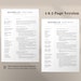 Clean Resume Template Word, Google Docs, Apple Pages Mac | Executive ...