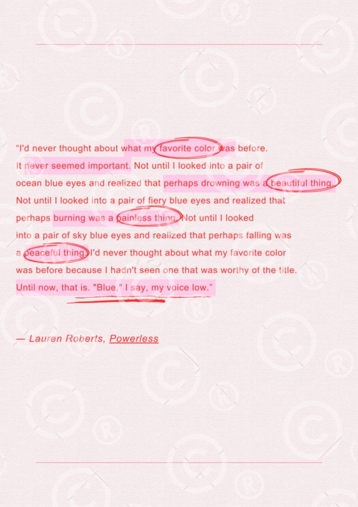 Powerless Book Quote Print - Etsy