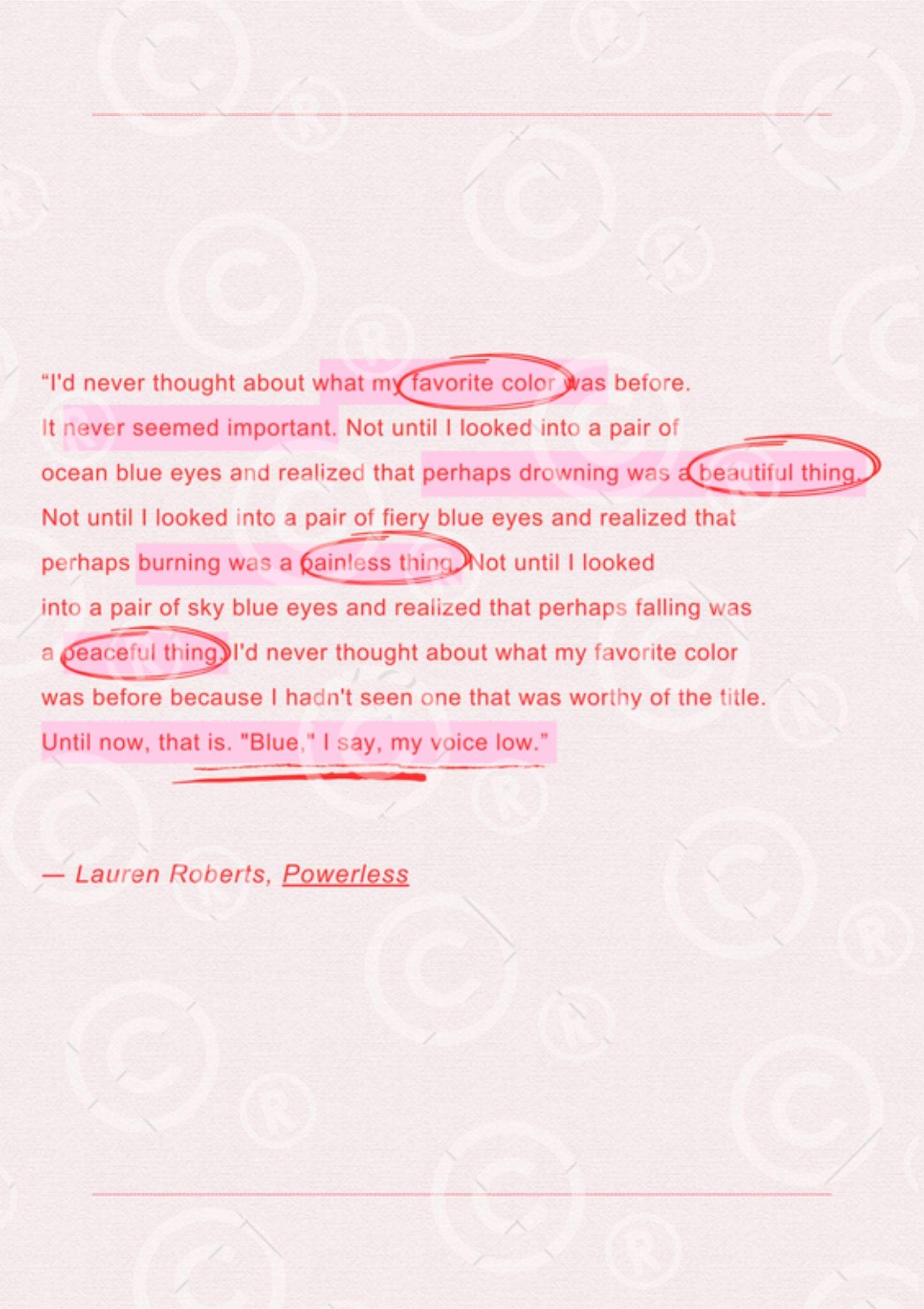 Powerless Book Quote Print - Etsy