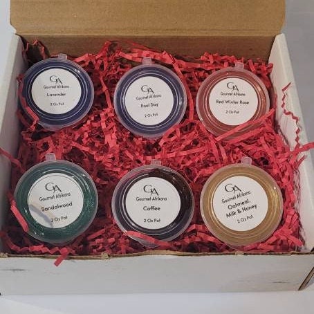 Six Highly Scented Jelly Melts, Gel Wax Melts Gift Box, Sample Wax Melt ...