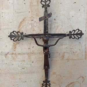 Stylized Wrought Iron Crucifix - Etsy