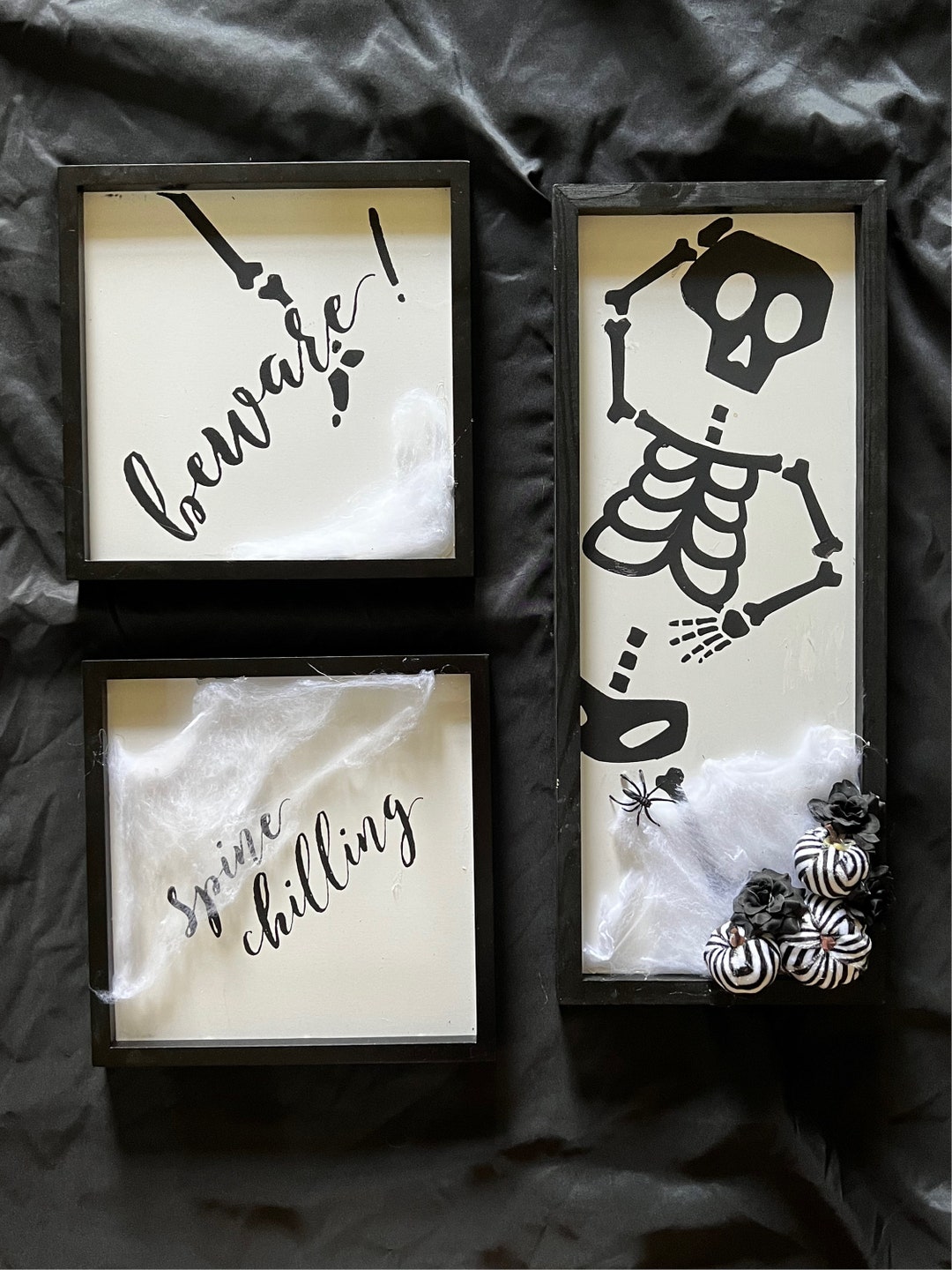 Halloween Sign, Skeleton, Spooky Sign Halloween Decorating - Etsy