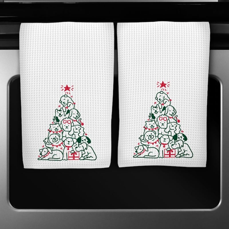 Dog Kitchen Towels Holiday - Etsy