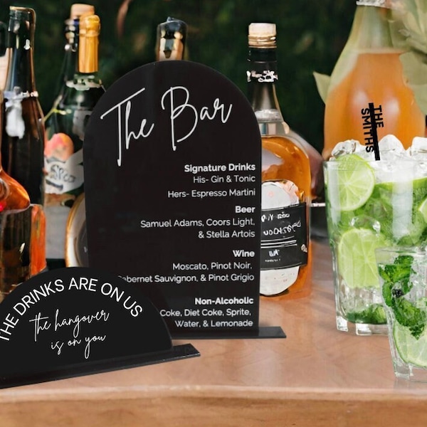 Wedding Bar Sign - Etsy