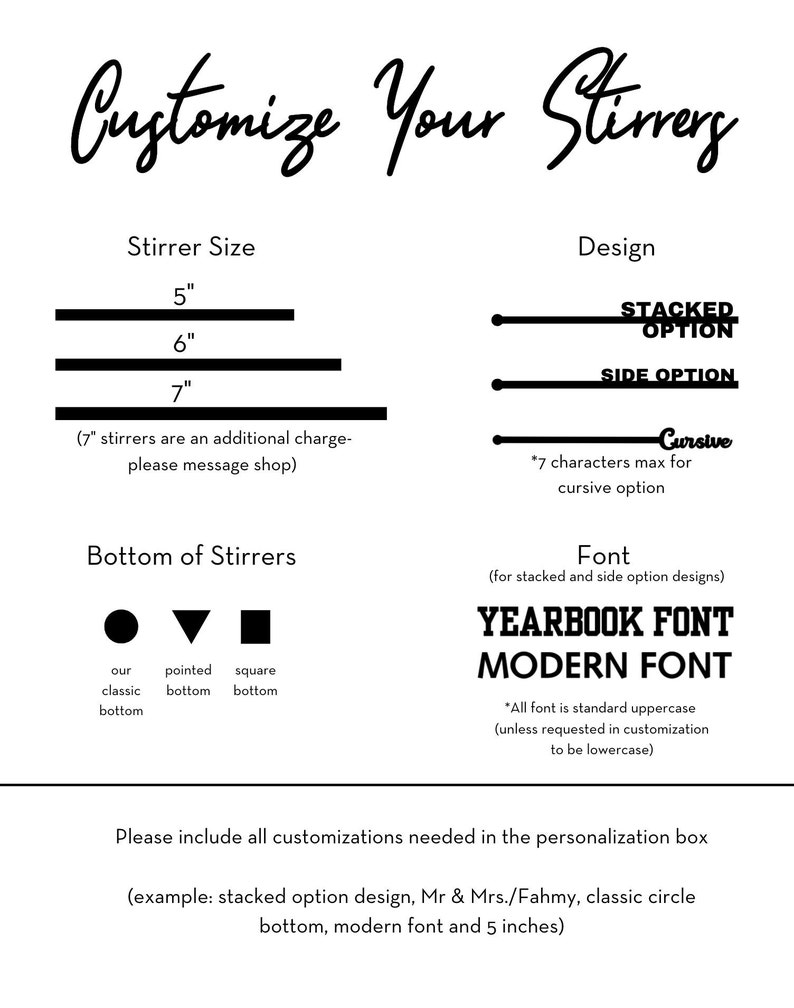 Personalized Drink Stirrers- Custom Drink Stirrers- Cocktail Stirrers ...