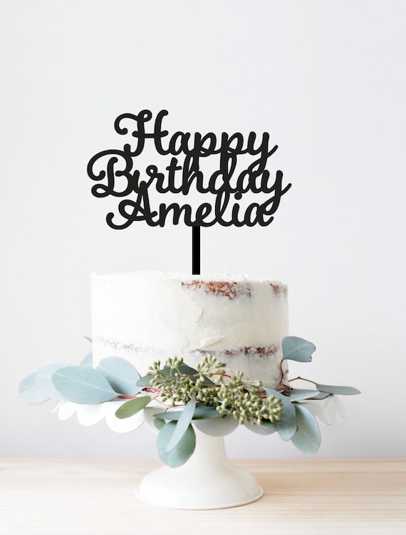 CUSTOM Acrylic Cake Topper Laser Cut Cake Topper Birthday - Etsy