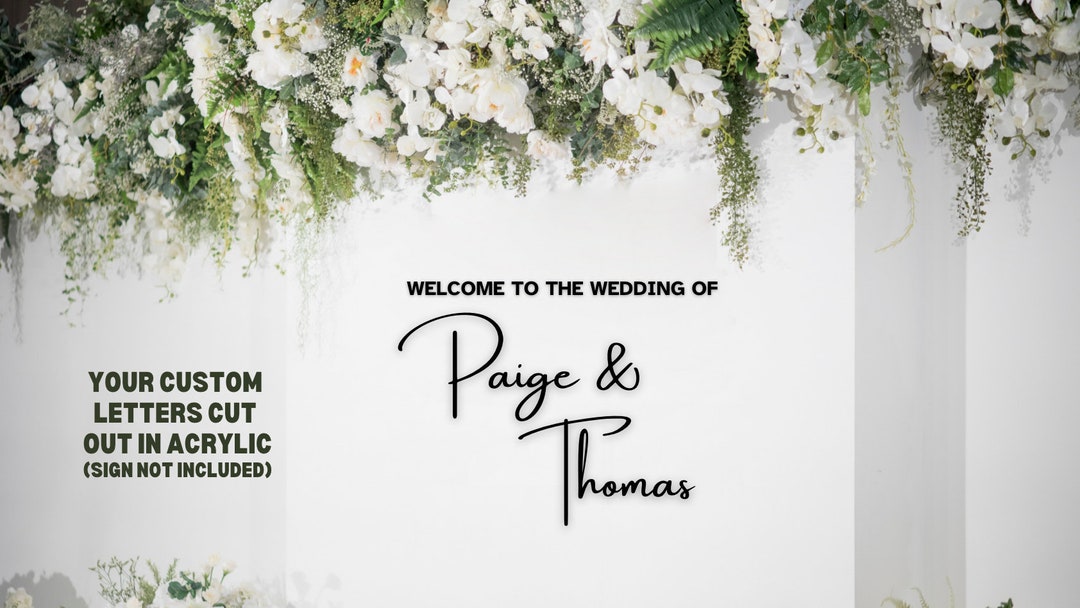 Custom Acrylic Letters- Custom Arch Backdrop Letters- Acrylic Name ...