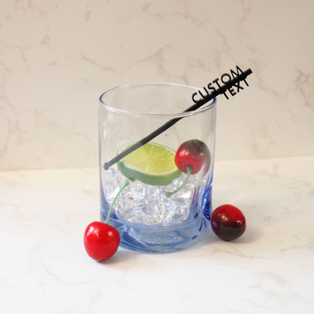CUSTOM Drink Stirrers- Personalized Drink Stirrers- Laser Cut Party ...