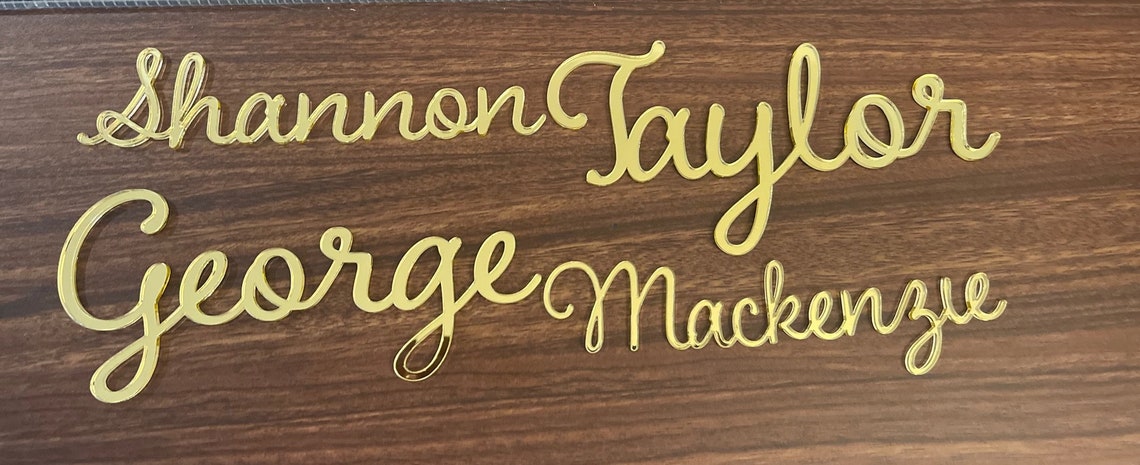 CUSTOM Name Plates- Laser Cut Name Plate- Birthday Name Plates- Kids ...
