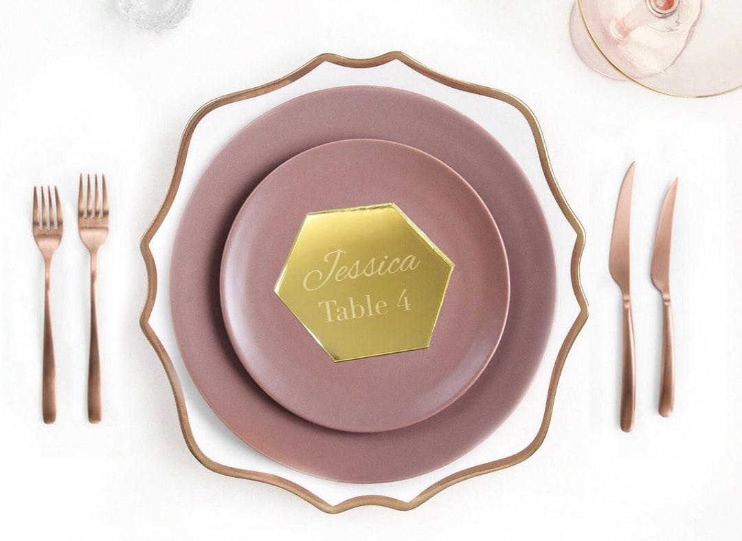 Wedding Name Tags Acrylic Wedding Name Tags Wedding Place Cards Seating ...