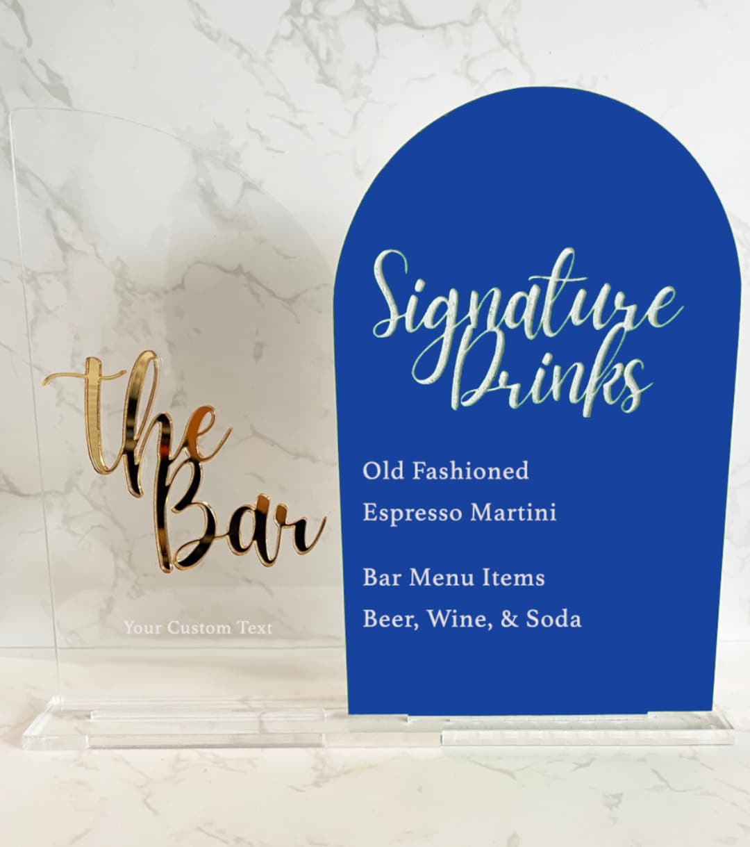 Wedding Arch Bar Sign- Custom Bar Sign- Arch Bar Sign- Acrylic Bar Sign ...