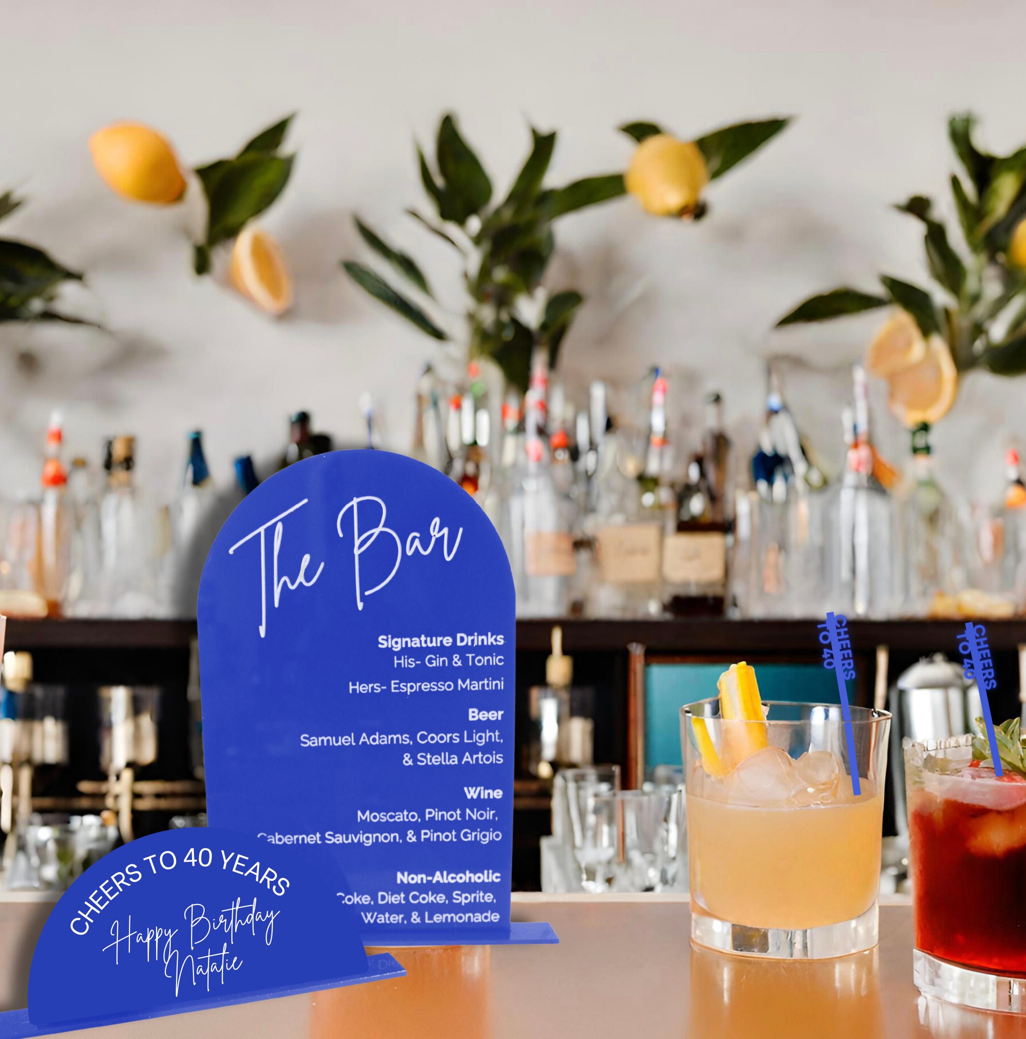 Bar Menu- Custom Bar Sign- Wedding Bar Sign- Event Bar Menu- Bar Sign ...
