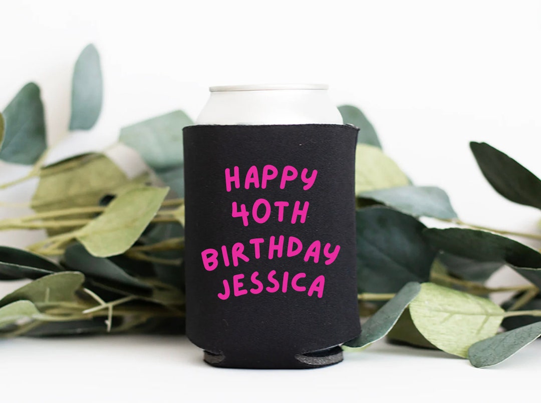 Custom Birthday Can Coolers- Custom Can Coolers- Personalized Can ...