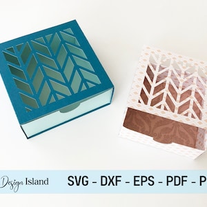 Drawer Box SVG Template - Slide Box Template - Jewelry Box Template ...