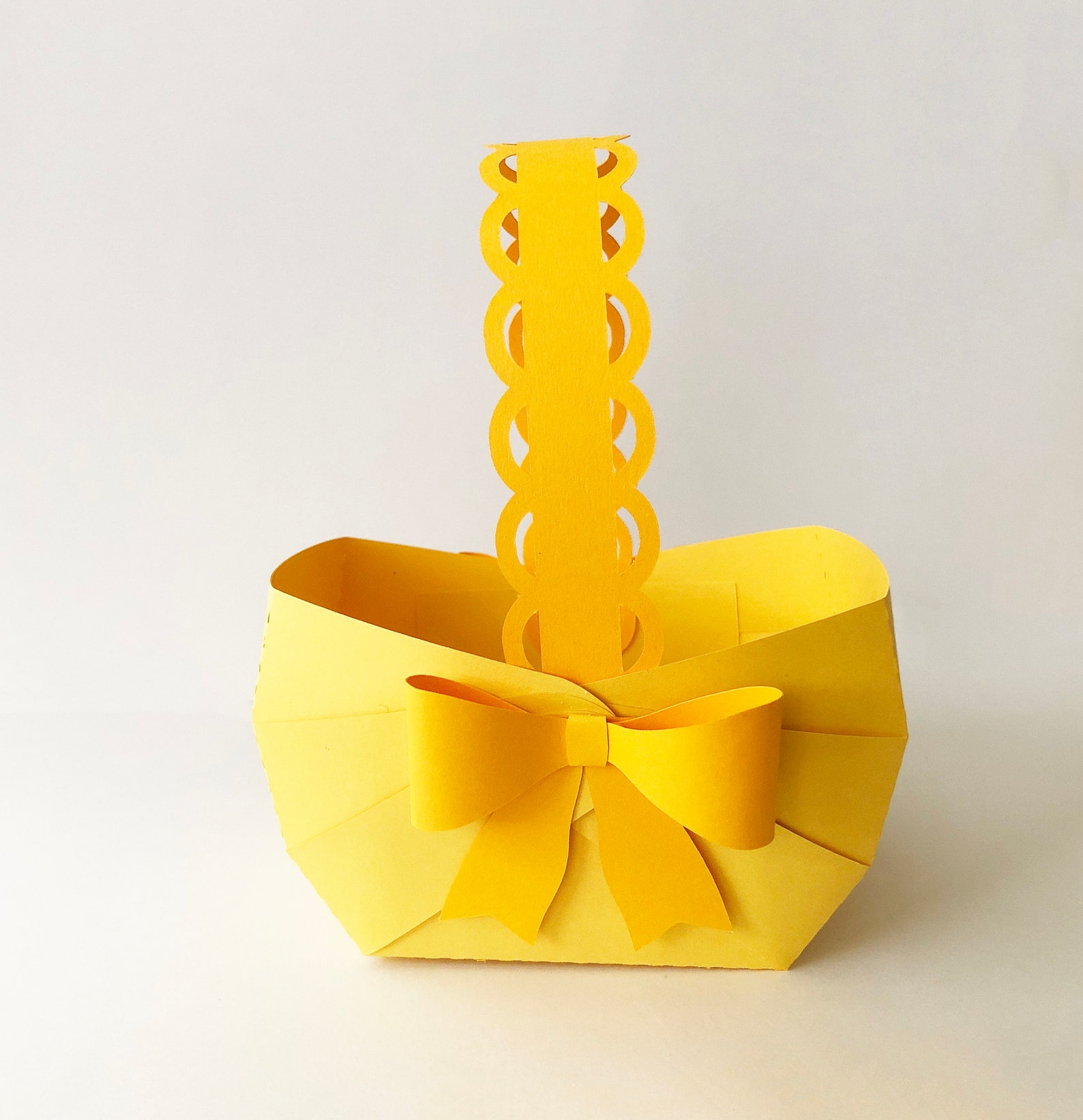 3D Basket SVG Bow Basket SVG Basket With Paper Bow SVG - Etsy