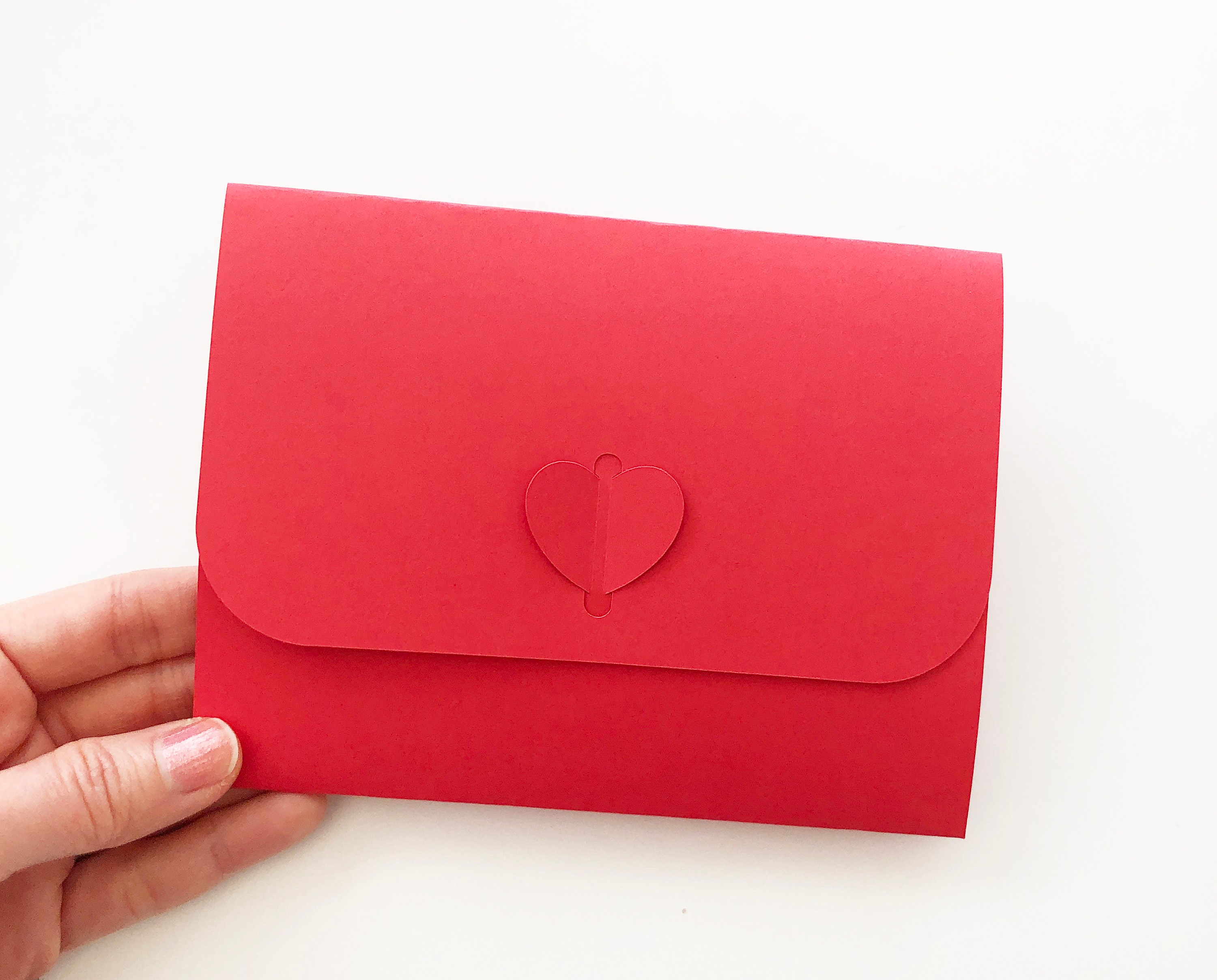 Heart Envelope Cut Files for Silhouette/ Cricut No Glue - Etsy