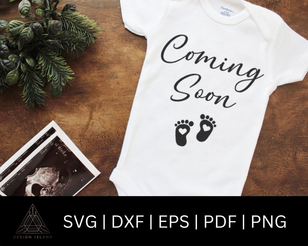 Coming Soon SVG Baby Coming Soon SVG Schwangerschaft - Etsy Österreich