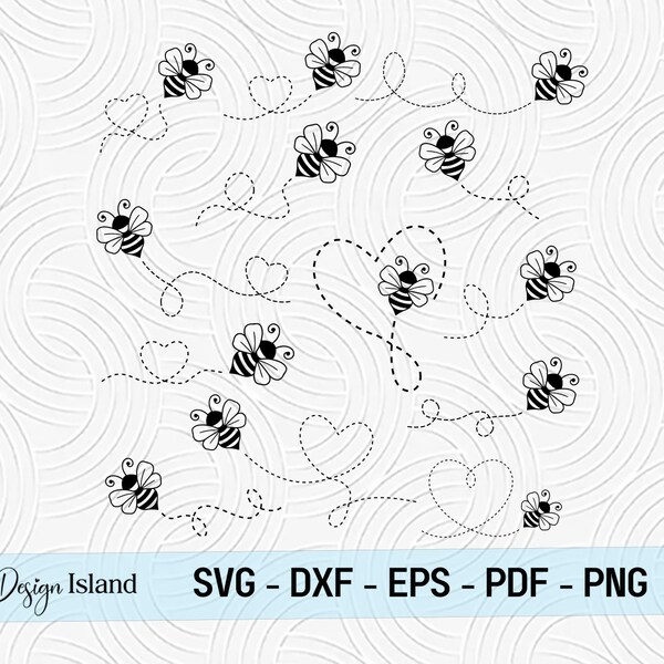 Flying Bee Svg - Etsy