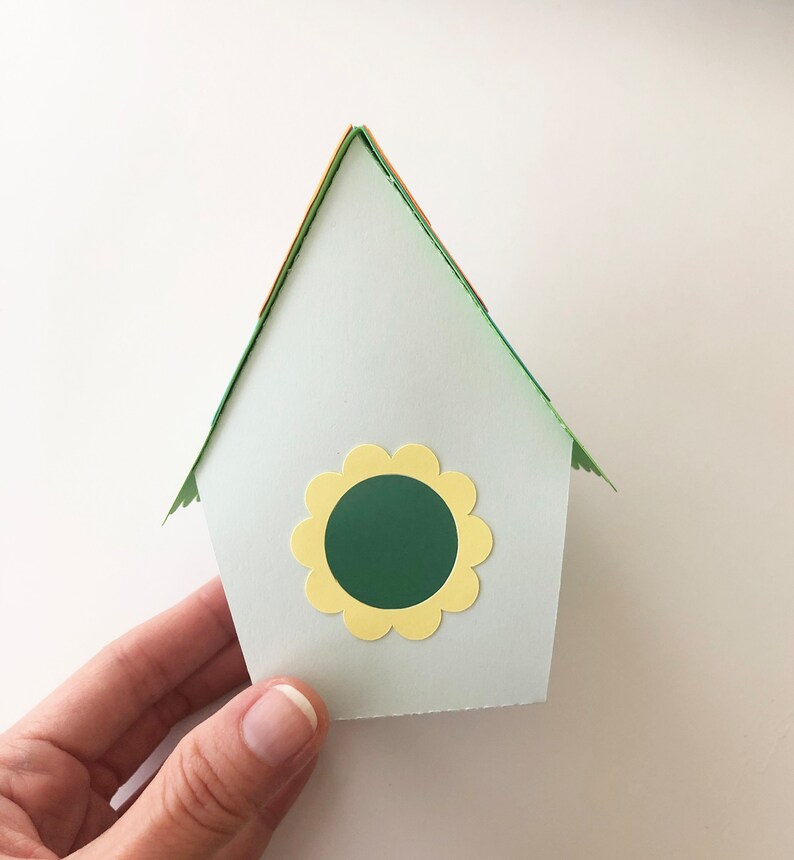 3D Paper Birdhouse Gift Box Gift Box SVG Birdhouse With - Etsy