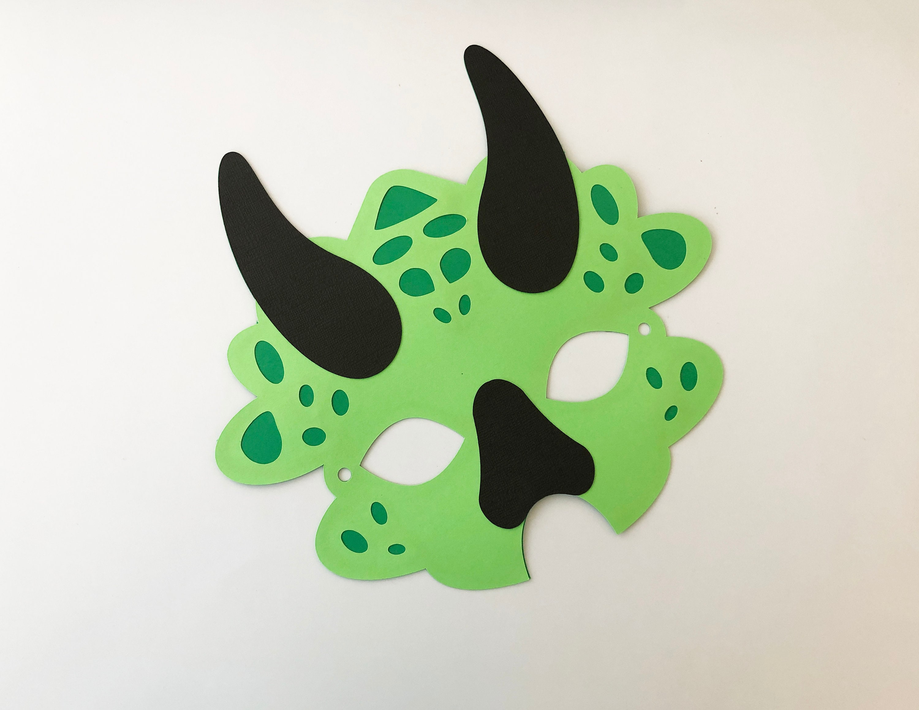 3D Layered Dinosaur Face Mask for Party Dinosaur Mask SVG - Etsy