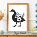Floral Goose SVG Goose SVG Goose Flower Bouquet Svg Floral Farm Animals ...